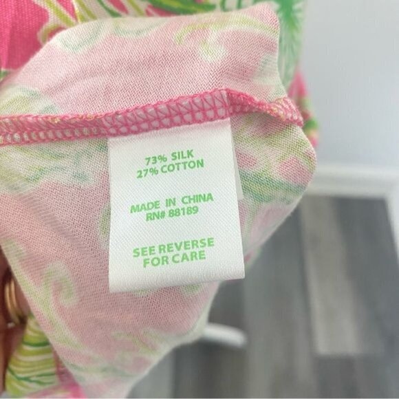 Lilly Pulitzer | Dresses | Lilly Pulitzer Hayden Paint My Petals Silk ...